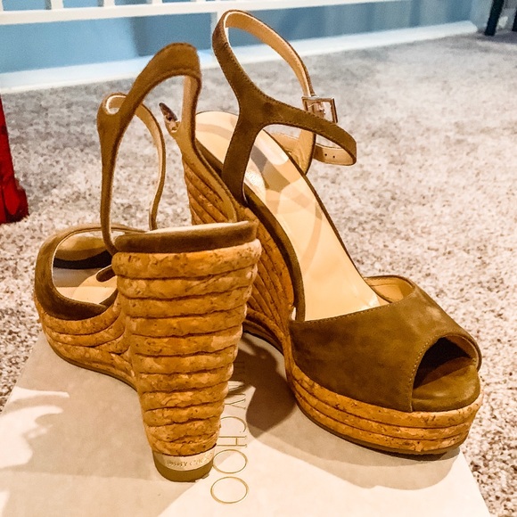Jimmy Choo | Shoes | Jimmy Choo Olive Wedges | Poshmark